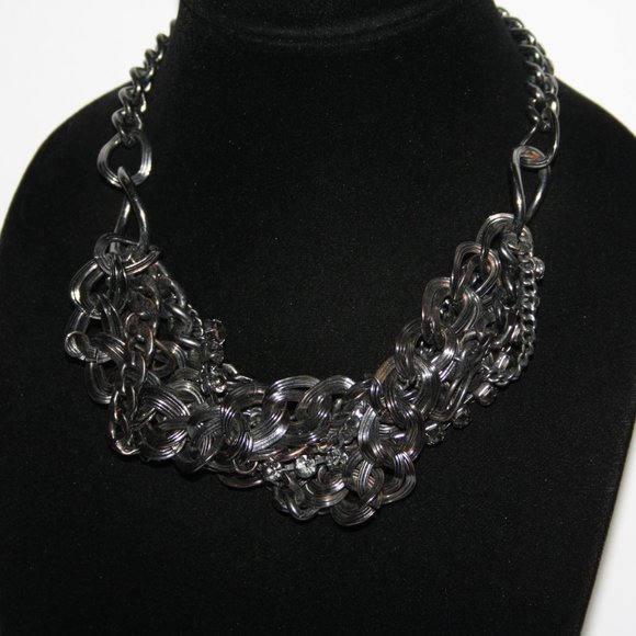 Kenneth Cole New York | Jewelry | Beautiful Gunmetal Chunky Rhinestone ...